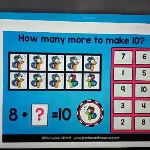 SPRING MATH ACTIVITY KINDERGARTEN WAYS TO MAKE 10 TO ADD DIGITAL GAME ...