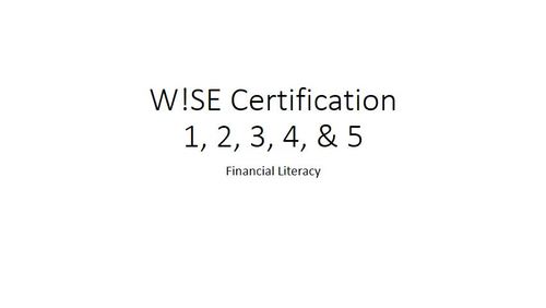 W!SE Certification: Financial Literacy Bundle of all 5 by Jim Kay