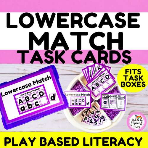 Lowercase Letter Match Task Boxes -Letter Matching Uppercase and ...