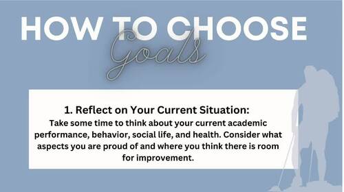 SMART Goal Setting Slides, Vision Board, Graphic Organizer and Writing ...