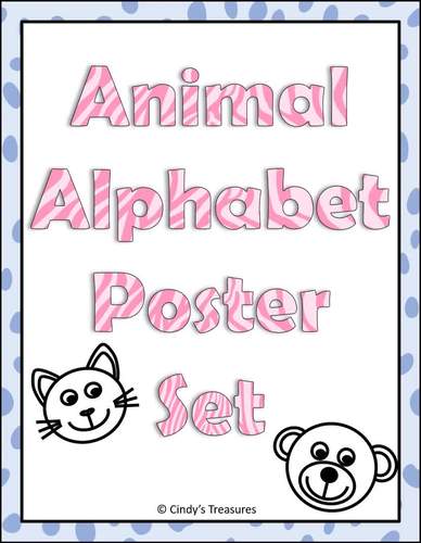 Animal Alphabet Posters/Books by Cindy's Treasures | TPT