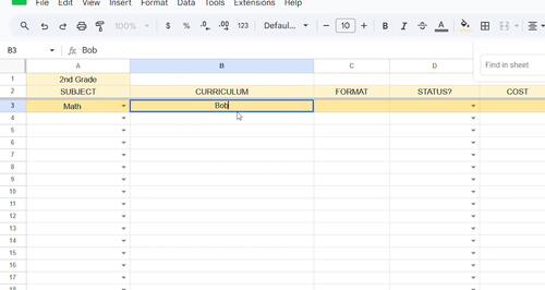 Curriculum Keeper Editable Homeschool Google Sheets Planner | TPT