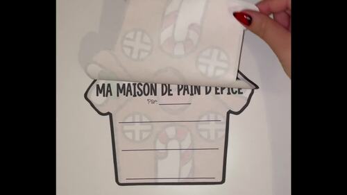 FRENCH Gingerbread House Craftivity/Maison en pain d'épice (l'art ...