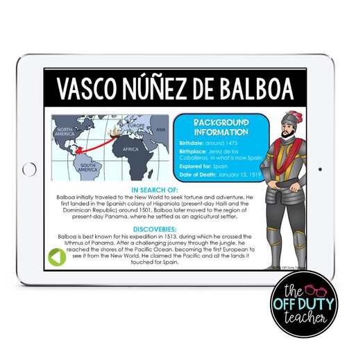 European Explorers Digital Activities Resources (Google Slides/PowerPoint)