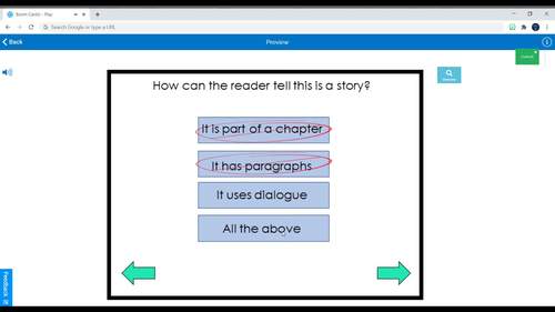 Parts of a Story, Drama, or Poem Boom Cards by Hands on Learning LLC