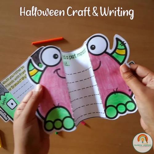 Halloween Writing and Craft | Halloween Craftivity | Halloween Writing ...