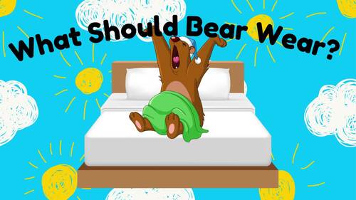 Weather Activity-What Should Bear Wear? by Nia's Speech Folder | TPT