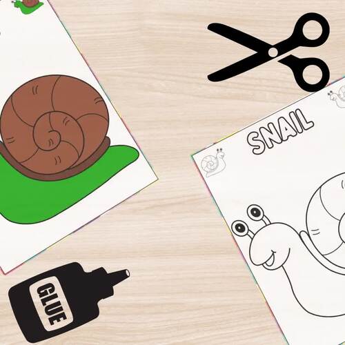 Snail Craft Template - Spring Bulletin Board Craft - Insect Cut & Paste ...
