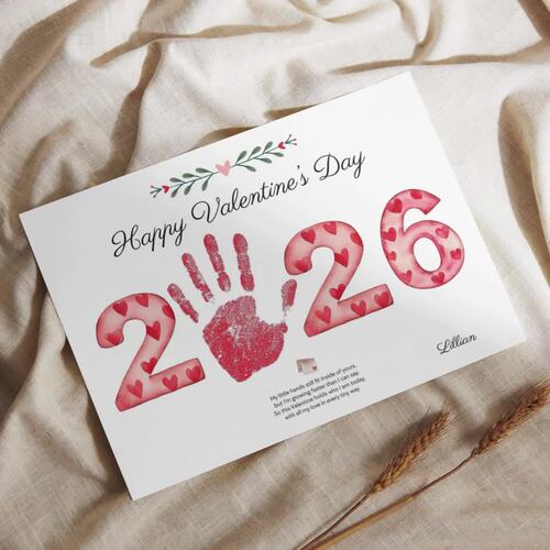 2026 Valentines Day Handprint Poem Craft, Editable February Craftivity ...