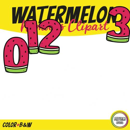 Watermelon Numbers Clipart | Math For kids and Counting - ARTeam Studio ...
