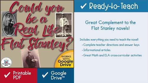 Flat Stanley Informational Reading Math and Writing Activity | TPT