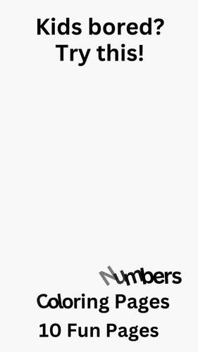 Floral Numbers Coloring Pages for Kids: Numbers From 0 to 9 Coloring Pages