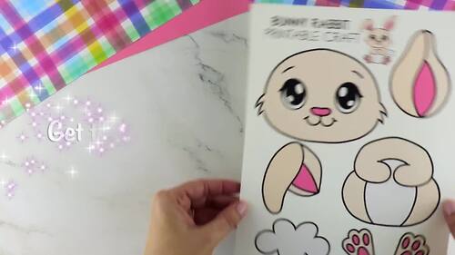 Build a Bunny Printable | Easy Bunny Spring Craft | Bunny Rabbit Cut ...