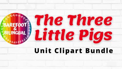 3 Little Pigs Clipart Unit Bundle | Fairy Tale Clipart | TPT