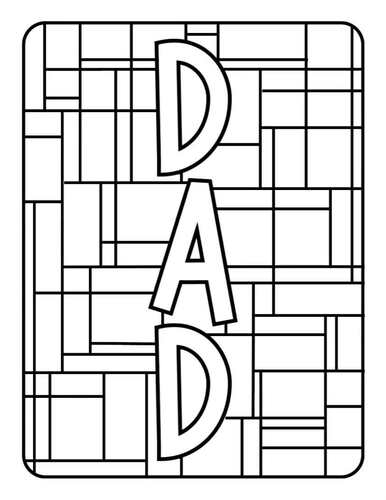 FATHER’S DAY Pop Art Coloring Pages, EASY & ENGAGING Dad Craft Activity ...