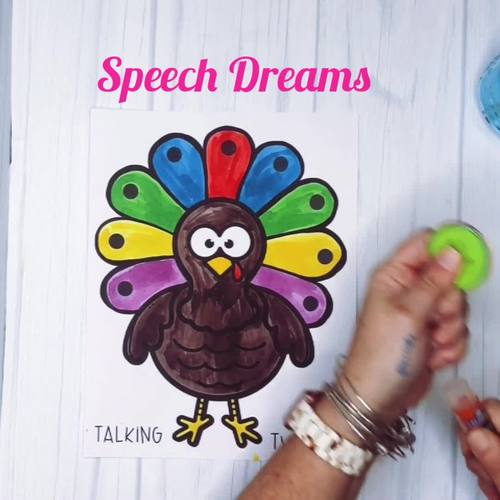 Thanksgiving Speech and Language Turkey Craft | Boom Set by Speech Dreams