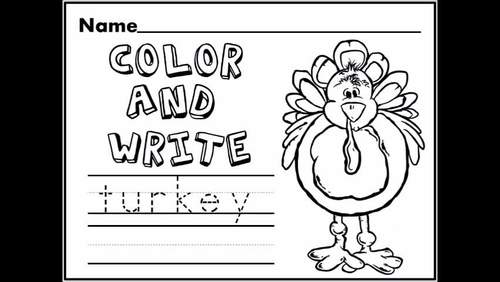 Turkey / Thanksgiving NO PREP Kindergarten Language Arts Pack - CCSS ...