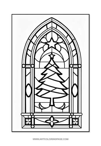 Celebrate Tranquility and Festive Joy with Coloring Stained Glass ...
