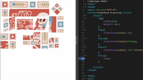 CSS Transform Property Puzzle: Skew, Translate, Scale, Rotate | TPT