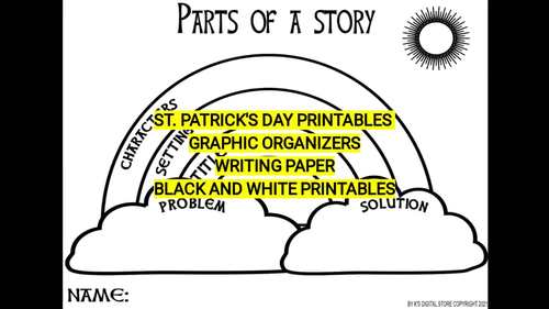 St. Patrick's Day Printable Graphic Organizers and Writing Paper Bundle