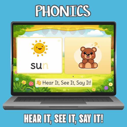 35 Phonics Cards – Digital Activity – Hear It, See It, Say It by ...
