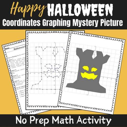 Halloween Math Activity Graphing Coordinates Spooky Tree Mystery ...