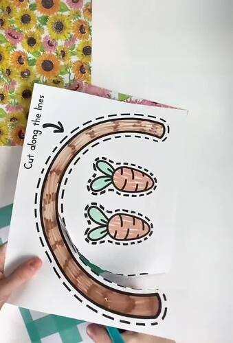 Easter Counting Carrots Craft Spring Math April Craftivity No Prep Cut ...