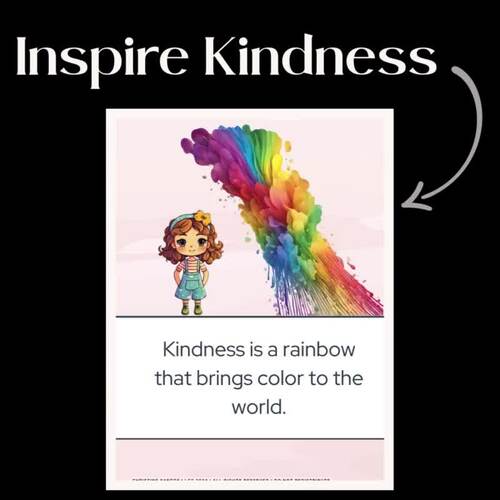 Kindness Matters Posters: 8 Posters by Christine Santos LLC | TPT
