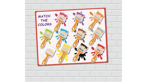 Color Matching Activity, Toddler Printable, Special Education. | TPT