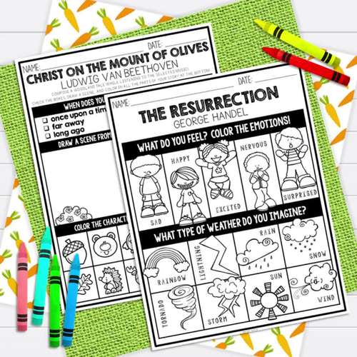 Classical Music Activities | Easter by Agee and Row | TPT