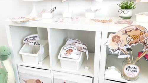 Boho Dinosaur Room Transformation, Bulletin Board, Classroom Decor, Posters