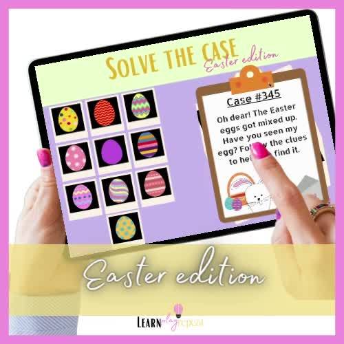 Easter Egg Hunt, Solve the case mystery puzzle, ELA group discussion ...