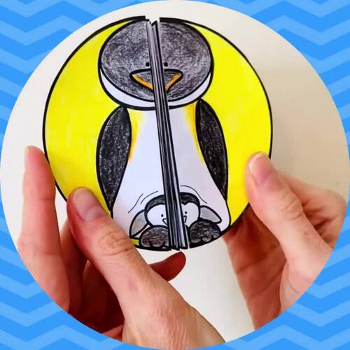 Penguin life cycle sequencing activity cut and paste winter science craft