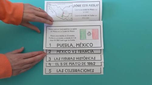 Cinco de Mayo Activities Flip Book SPANISH by Llearning Llama | TPT