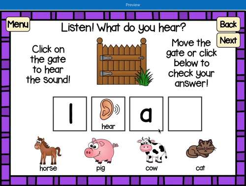 Listen! What Do You Hear? Animal Sounds Boom Cards™ Listening Language ...