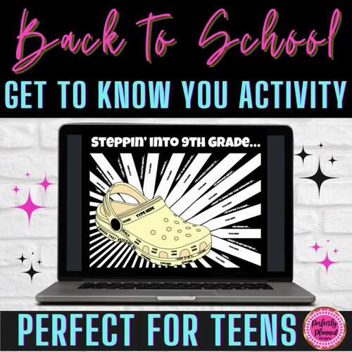 9th Grade | Back to School Croc Get to Know You | Fun Digital Activity