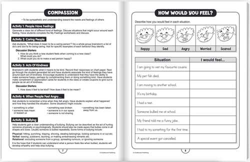 Canadian Character Education Activities Grades 2-3 by Chalkboard Publishing