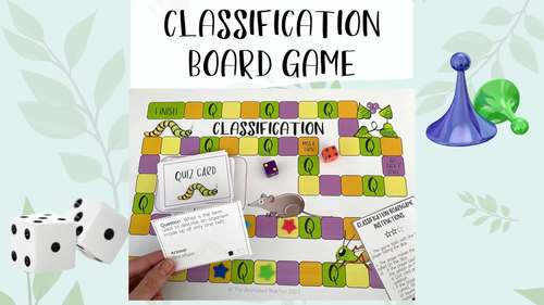 Classification of Living Things and Food Chains Board Game Differentiated