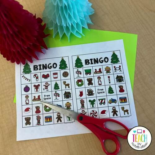 Christmas BINGO | Christmas Games by Teach by Michelle Allison | TPT