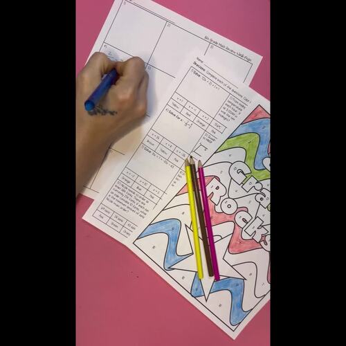 8th Grade Math Coloring Activity | 8th grade End of Year Activity ...