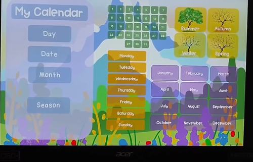 animated daily calendar by Purple Playdoh | TPT