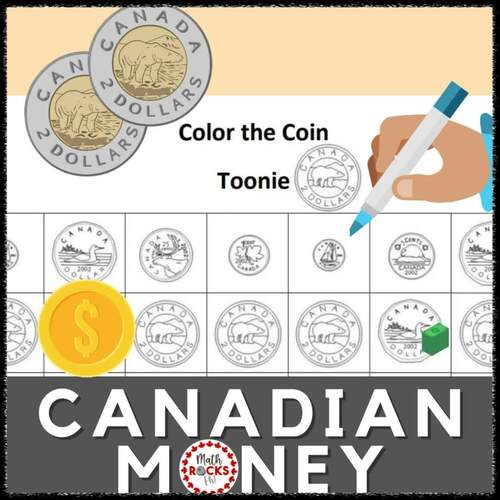 Canadian Money Activity For Kindergarten | Coin Identification Coloring ...