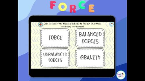 Balanced & Unbalanced Forces Digital Science Lesson & Activity 3rd ...