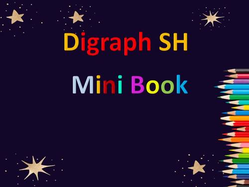 Digraph " Sh" Mini Book Activity Printable for kindergarten First Grade