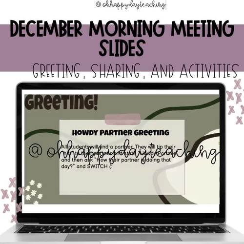 December Morning Meeting Slides. Upper Elementary Morning Meeting ...