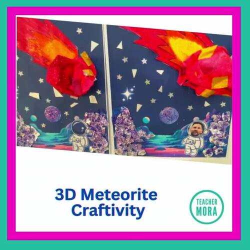 3D Meteorite Craft Activity - Meteorite Craftivity - Space - Personalized