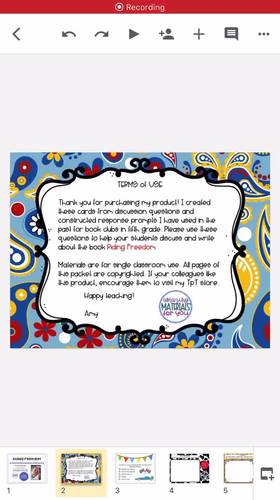 Riding Freedom DIGITAL Discussion Cards | TpT