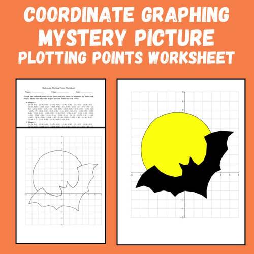 Halloween/Back to School Worksheets Coordinate Graphing on the ...