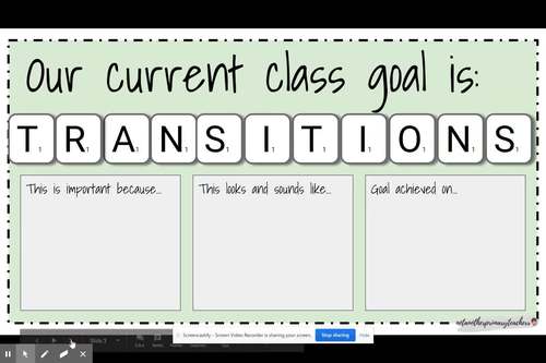 Classroom Management Scrabble Goals Game - Digital or PDF download ...