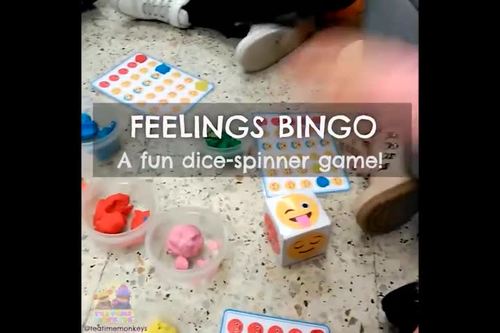 FEELINGS BINGO | Emotions Game with Craft by Tea Time Teachables